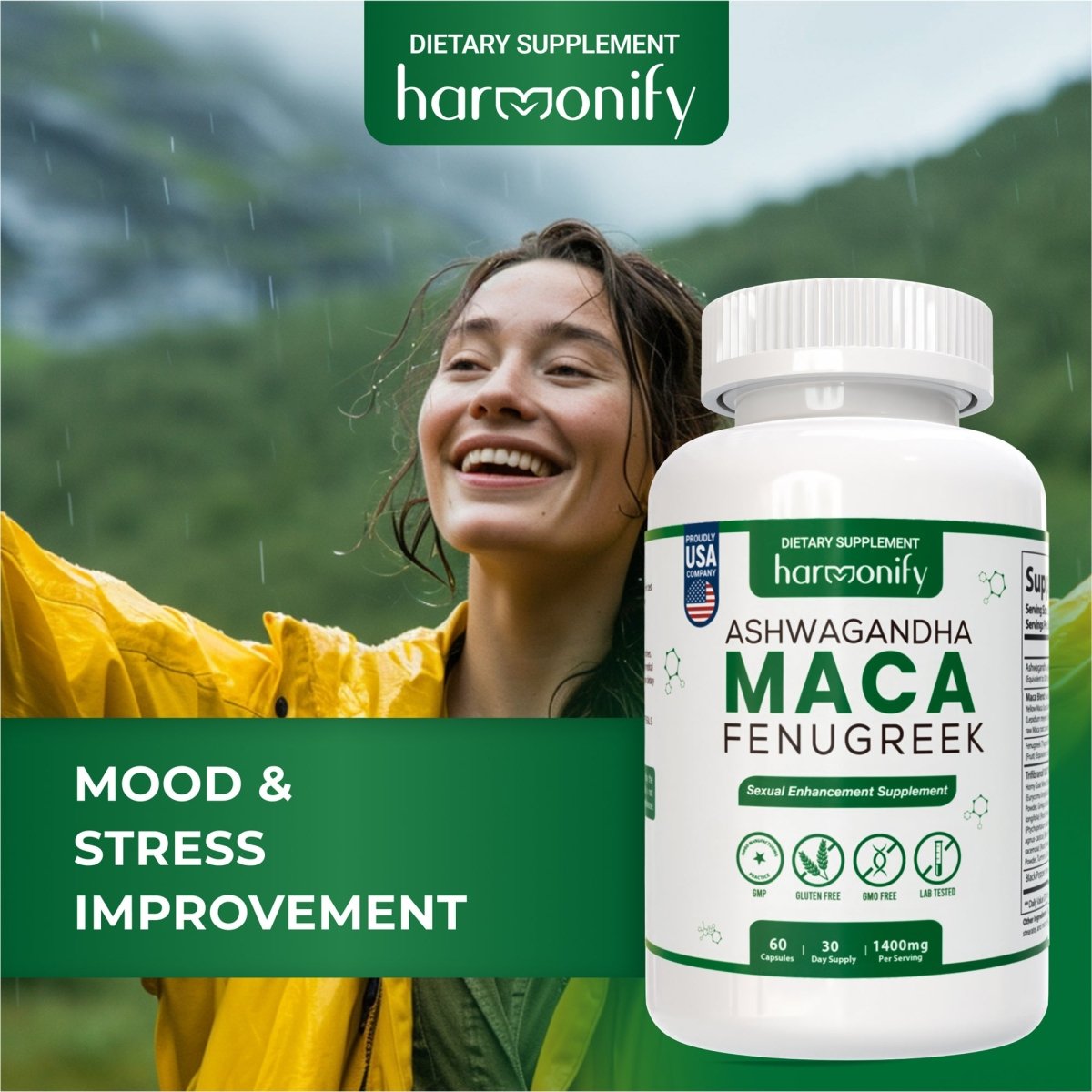 Maca & Fenugreek Sexual Enhancement Supplement – HARMONIFY